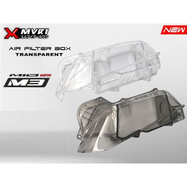 Mio 125i M3 / MSI Airfilter Cover Transparent MVR1 / RS8 AIR FILTER SET ...