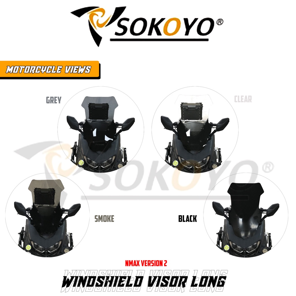 1 pc Yamaha Nmax v2 2020 2021 Windshield Visor Aerodynamic Design With ...