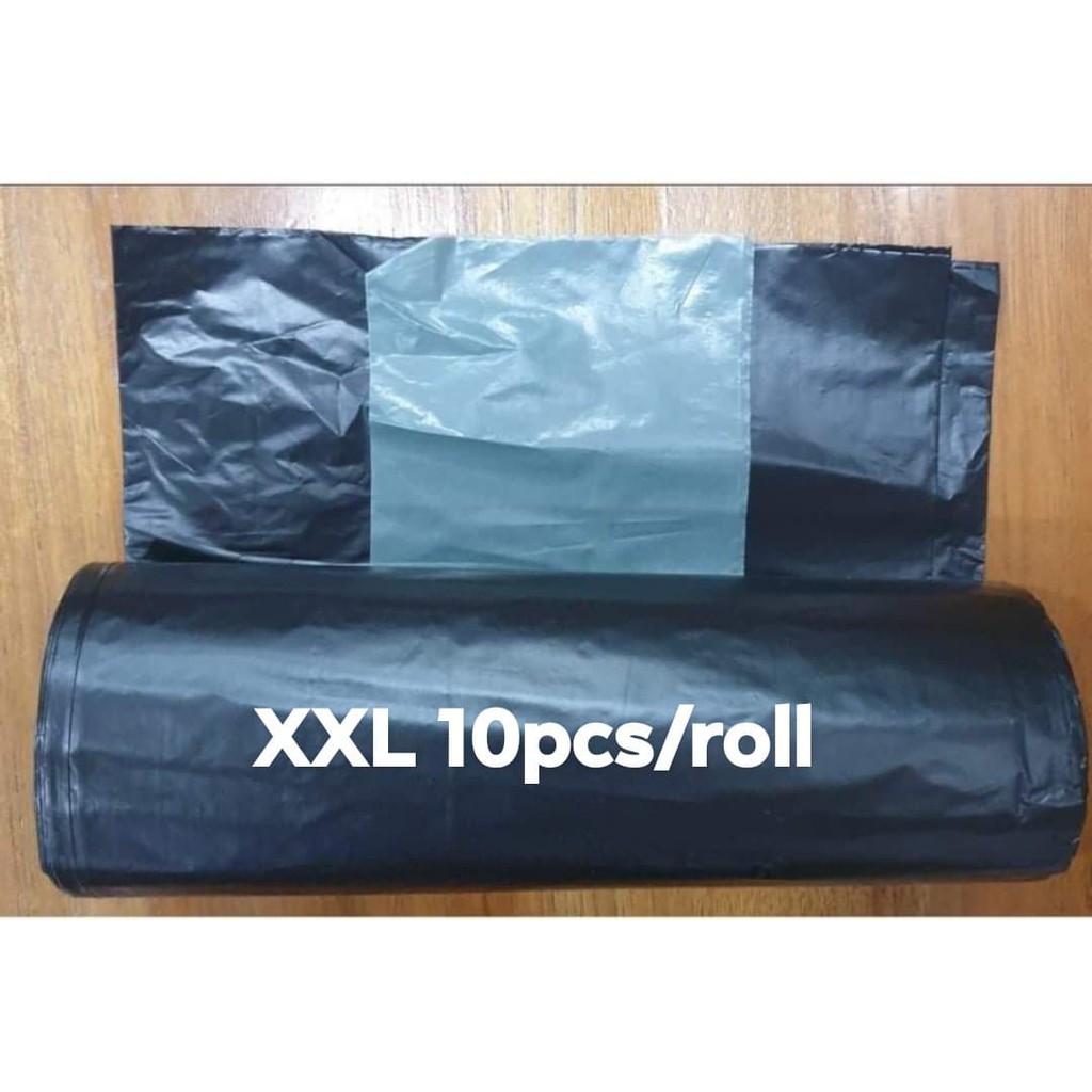 Per Roll 2XL Garbage Trash Bag Heavy Duty Thick with Quick-tie (10pcs ...