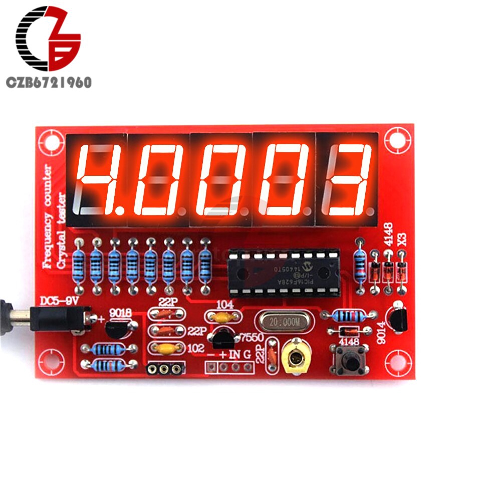 DIY Kits RF Crystal Oscillator Frequency Counter Meter 1Hz-50MHz ...