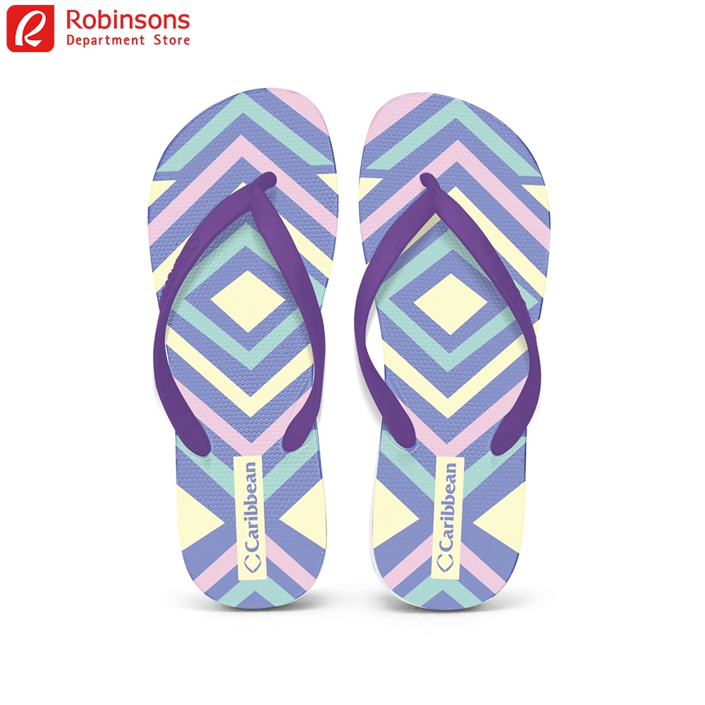 Caribbean Ladies Slippers Chev Violet | Shopee Philippines