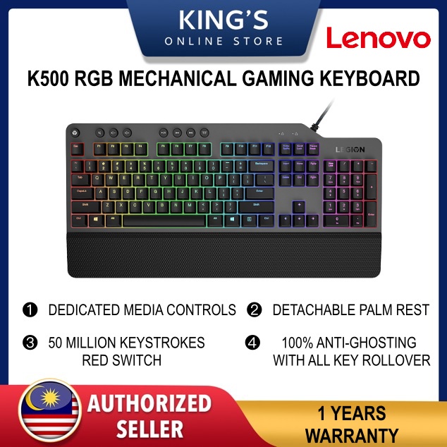 Lenovo Legion K500 RGB Mechanical Gaming Keyboard - GY40T26478 | Shopee ...