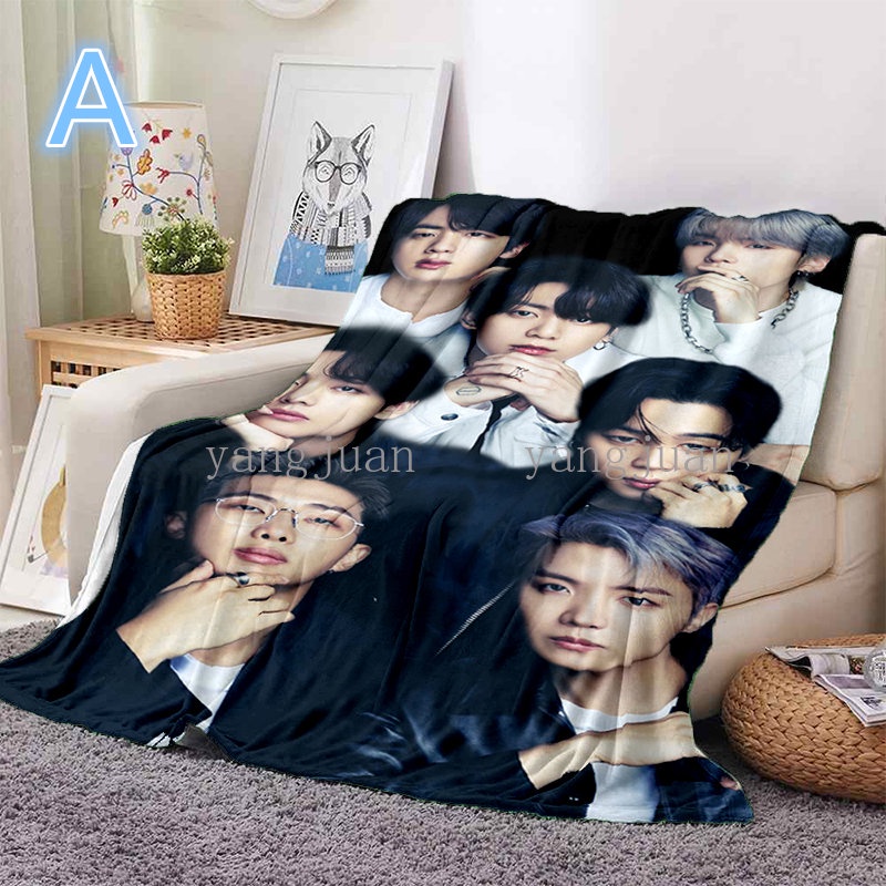 Customizable BTS Blanket Picnic Kim Namjoon, Seokjin, Min Yoongi, Jung ...
