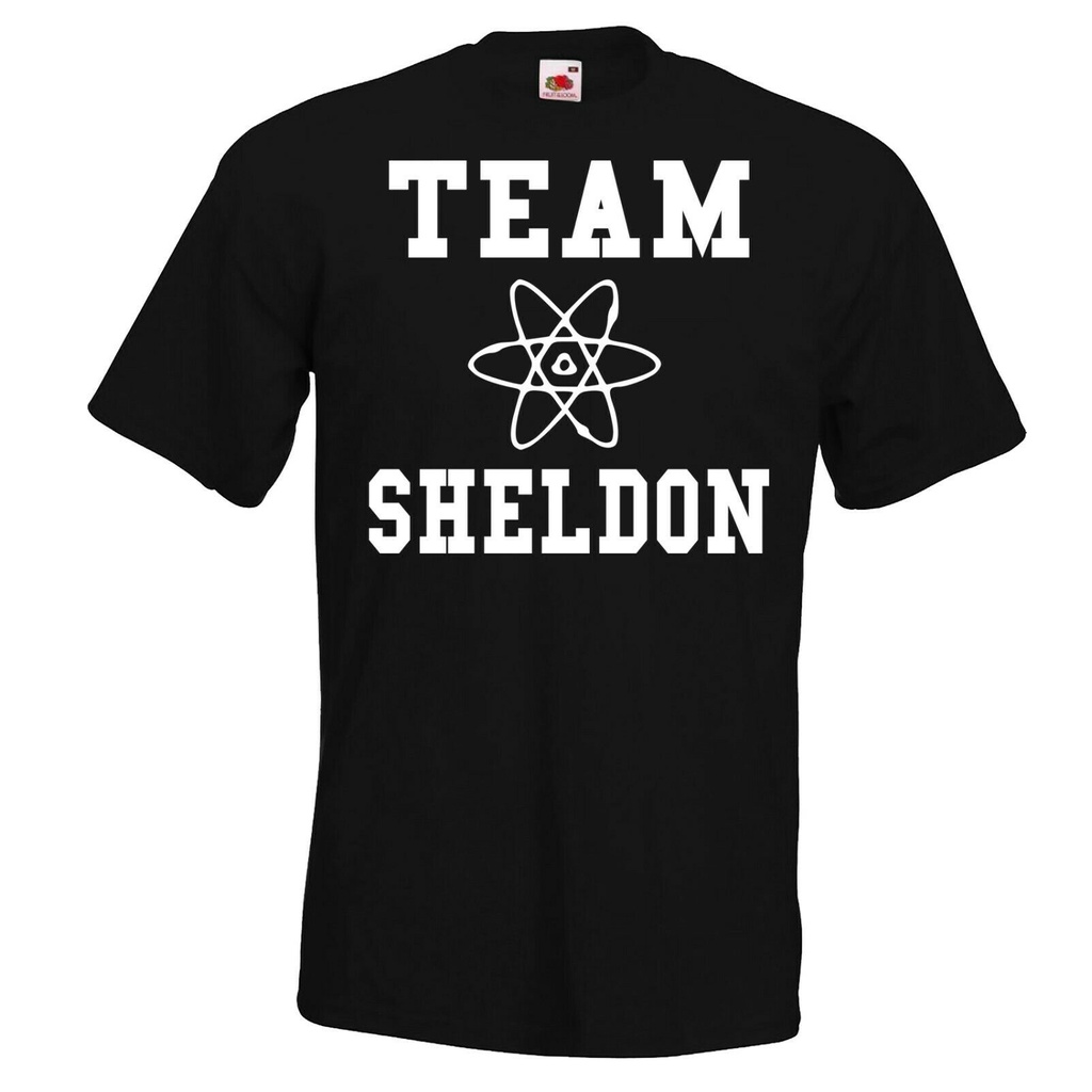 Mens T-Shirt Team Sheldon Big Bang Cooper Nerd Slogan Fun Theory ...