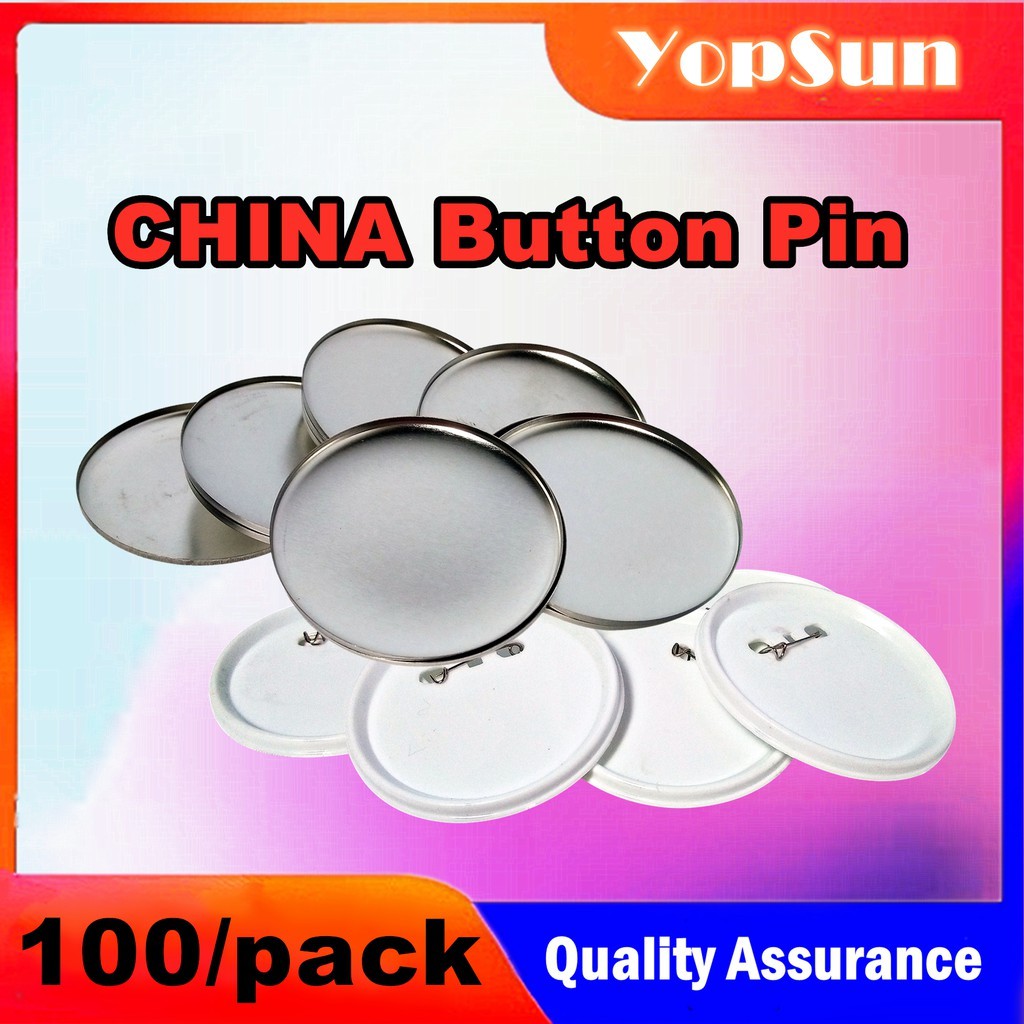100Pcs Button Pin 1.75inches / 2.25inches / 3inches CUYI Brand | Shopee ...