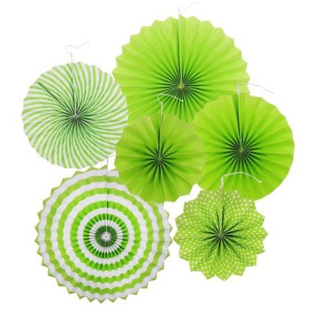 6 In 1 Paper Fan birthday decor party needs decorations paper fan paper ...