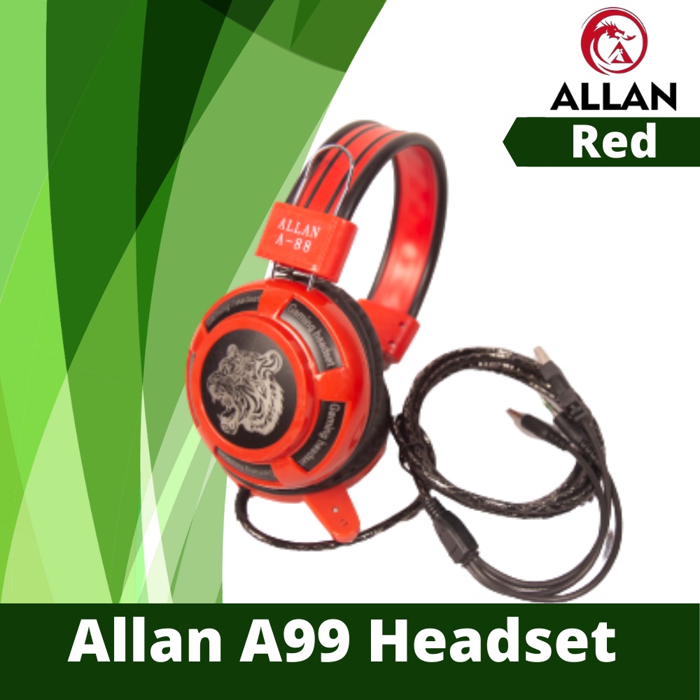 Allan A99 Headset / New Heavy Duty headset / Gaming RGB Headset With ...