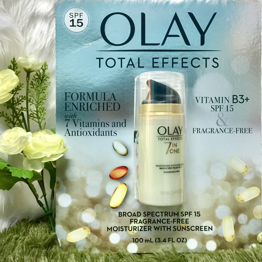 OLAY Total Effects 7-in-1 Moisturizer with Sunscreen SPF 15 Fragrance ...