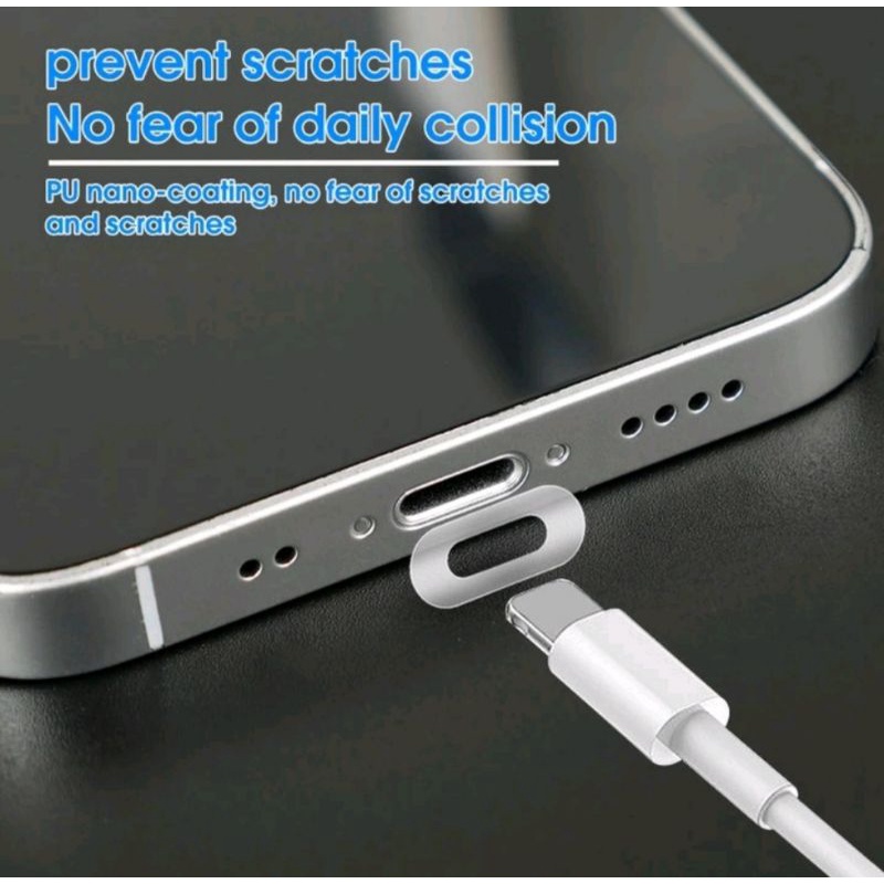 iOS android Charging Port Dust Sticker 5pcs Per Pack | Shopee Philippines