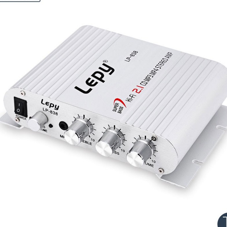 Lepy LP-838 /ST-838 12V Hi-Fi 2.1 mini power amplifier | Shopee Philippines