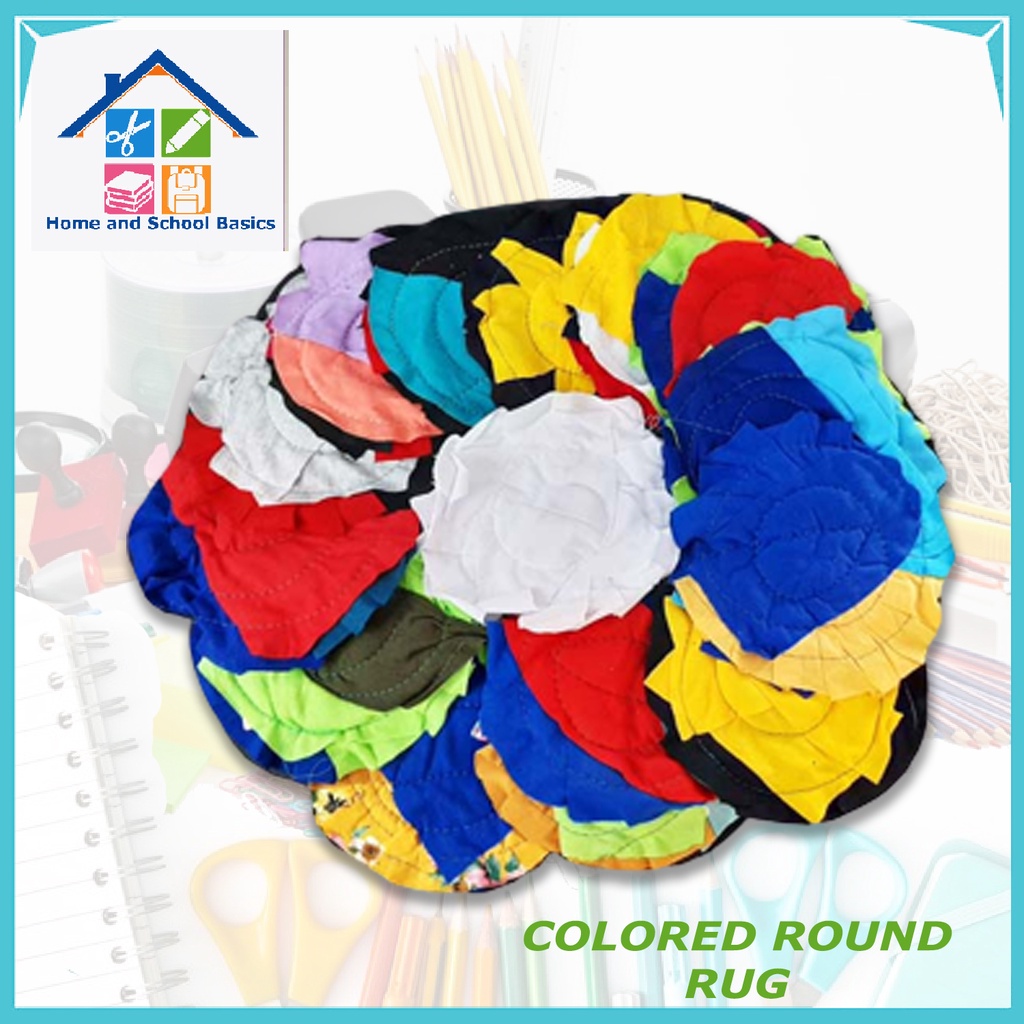 Assorted Colors Round Rug - 5 & 10 pcs. Circle Basahan Wipe and Dry for ...