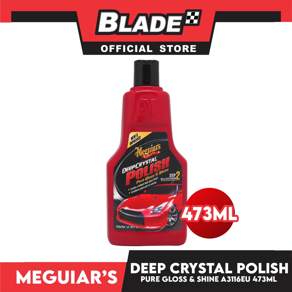 Meguiar's Deep Crystal Polish Pure Gloss & Shine A3116EU 473ml | Shopee ...