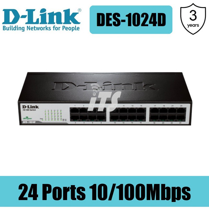 D-Link 24 Ports Unmanaged Desktop Switch (DES-1024D) | Shopee Philippines