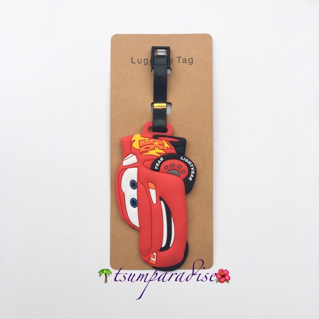 Lightning McQueen Disney Cars Luggage Tag Bag Tag | Shopee Philippines