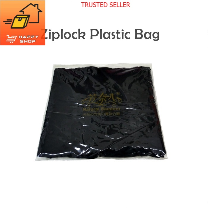 Beg Plastik Lutsinar Berzip / Transparent White Plastic Zip Lock Bags ...