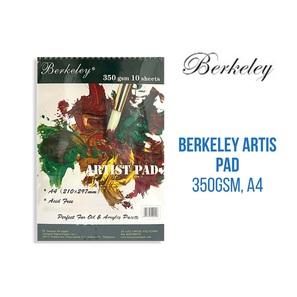 BERKELEY Artist Pad 350gsm (Painting, 10 sheets, Sketch, Acid Free ...