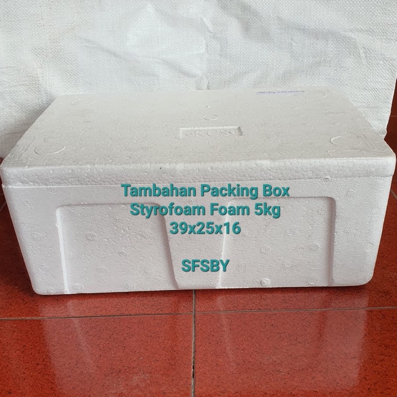 Sterofoam / Styrofoam Packing Box 5 Kg uk 39x25x16 | Shopee Philippines