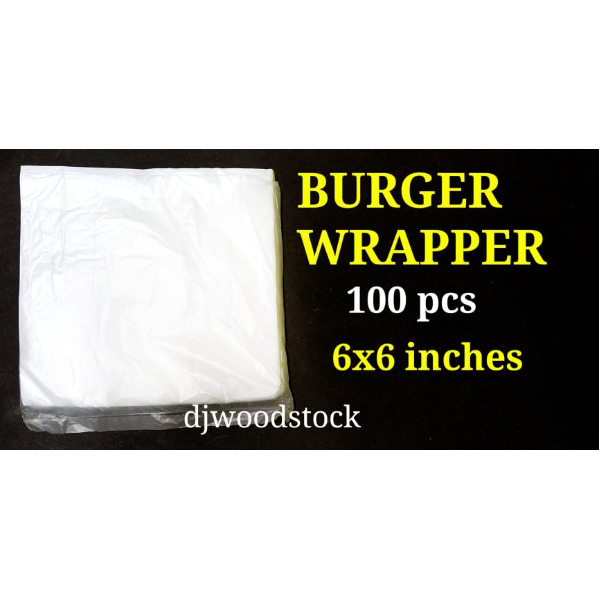 BURGER WRAPPER 100 pcs | Shopee Philippines
