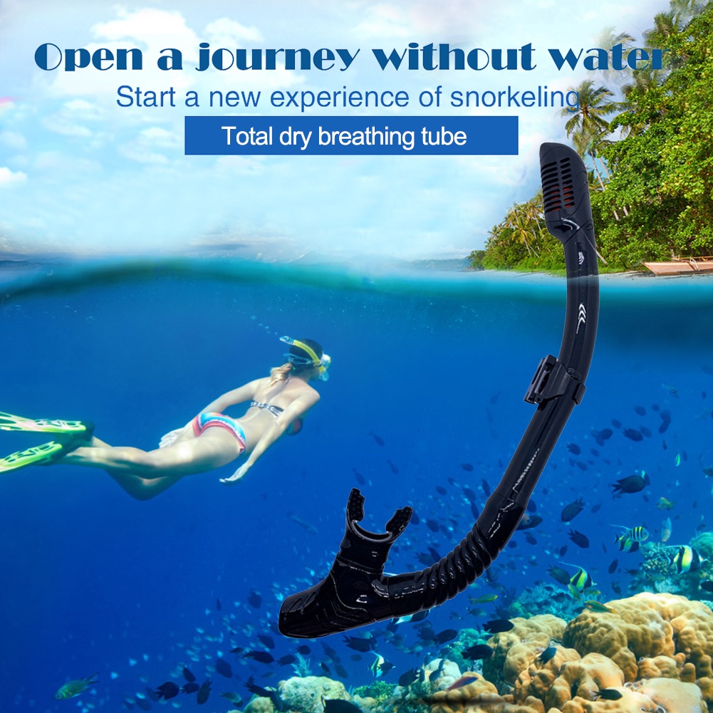 Diving Breathing Tube Snorkeling Dry Underwater Swimming Breather ...