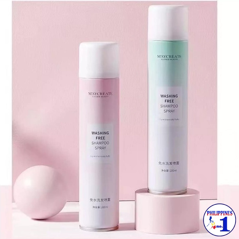 PHILIPPINES No.1 New MAYCREATE Washing Free Shampoo Spray Dry And ...