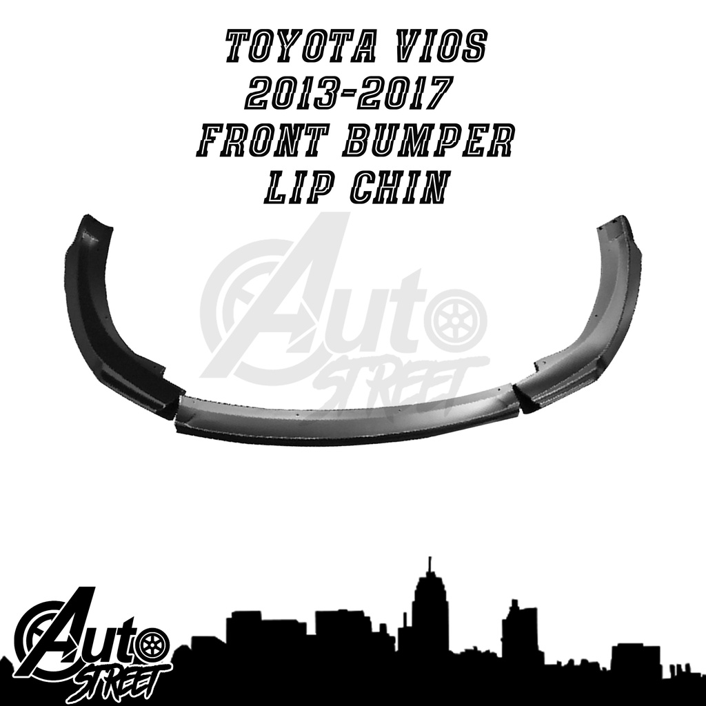 Toyota Vios 2013-2017 GEN 3 Front Bumper Lip Chin (Black) | Shopee ...