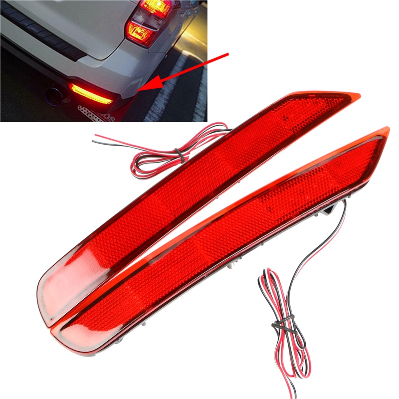 2pcs Car LED Rear Bumper Reflector Light for Subaru Forester 2008-2015 ...