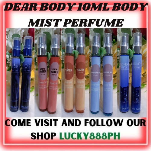 1 PIECE ORIGINAL SCENT AND QUALITY DEAR BODY 10ML BODY MIST PERFUME ...
