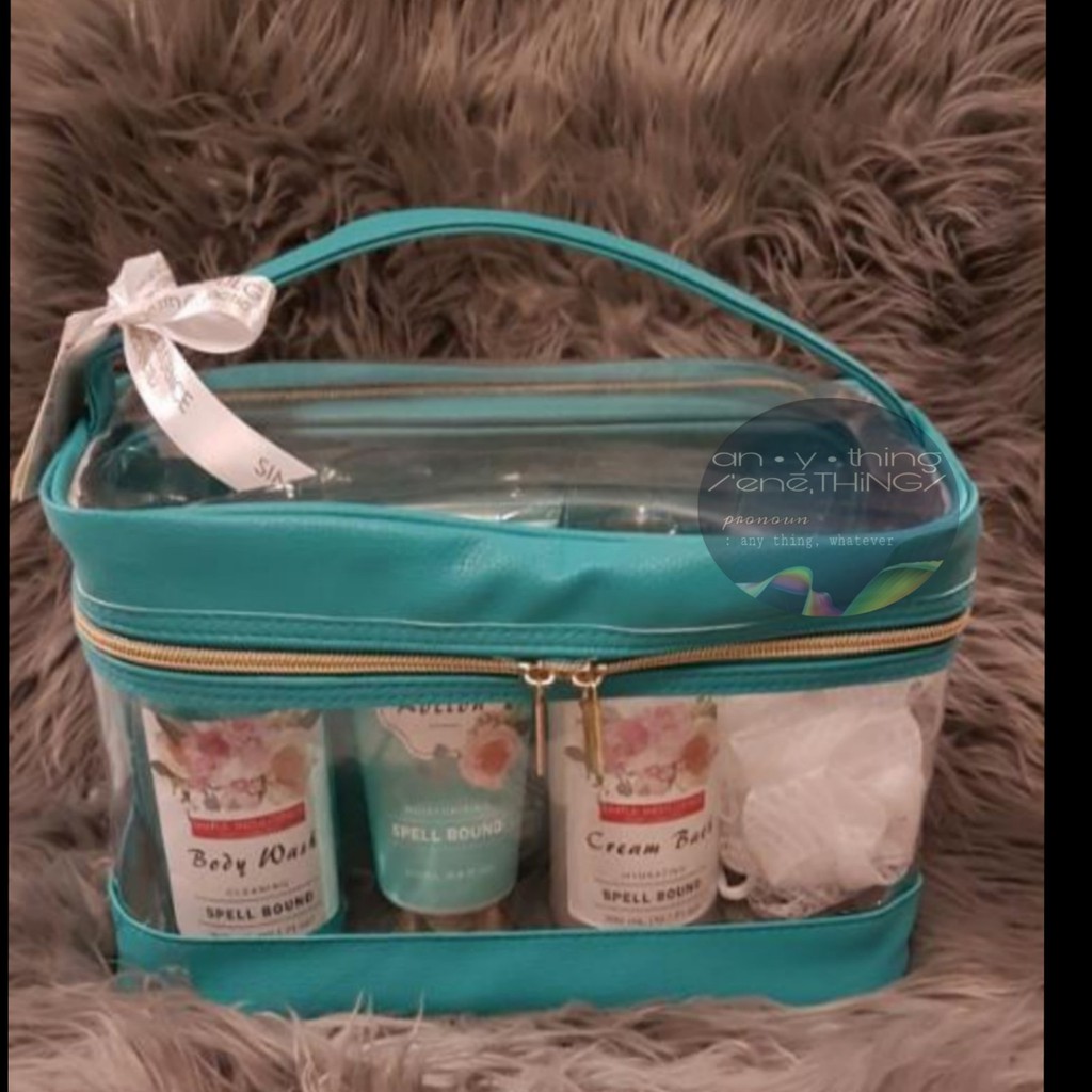SIMPLE INDULGENCE BATH SET-SPELL BOUND GIFT SET WITH FREE COSMETIC BAG (BB:JULY2024) | Shopee ...