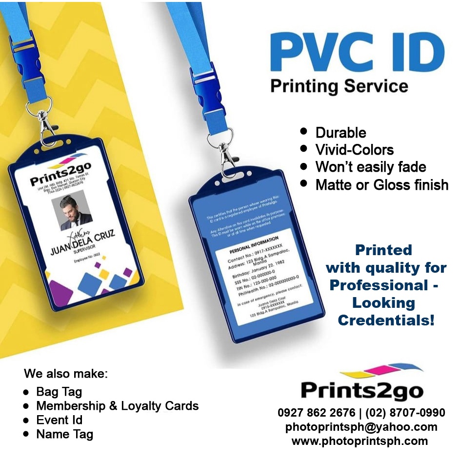 CUSTOMIZED PVC Company ID / Name Tag / Loyalty Card / CUSTOM Membership ...