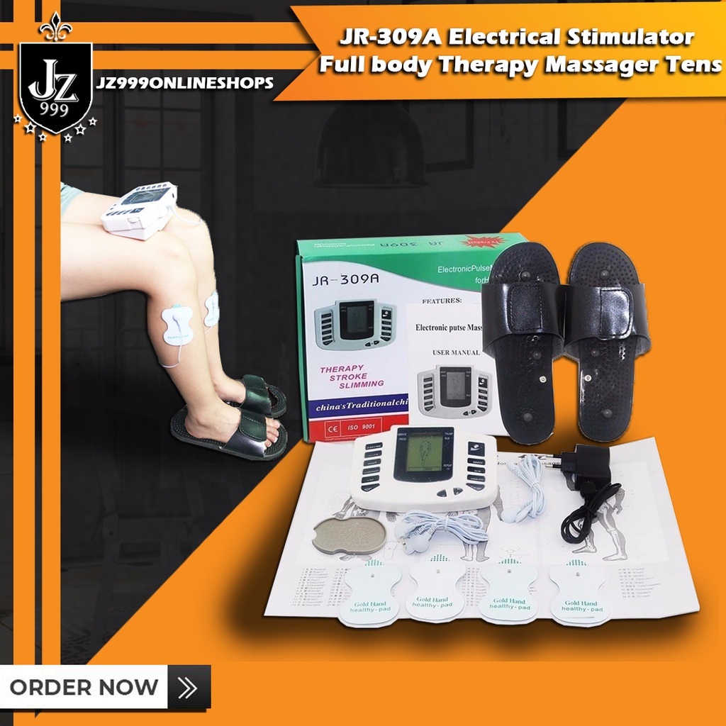 JR-309A Electrical Stimulator Full body Therapy Massager Tens | Shopee Philippines