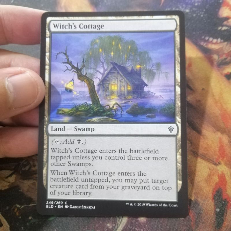 1 Witch's cottage ELD throne of eldraine MTG card magic pauper | Shopee ...