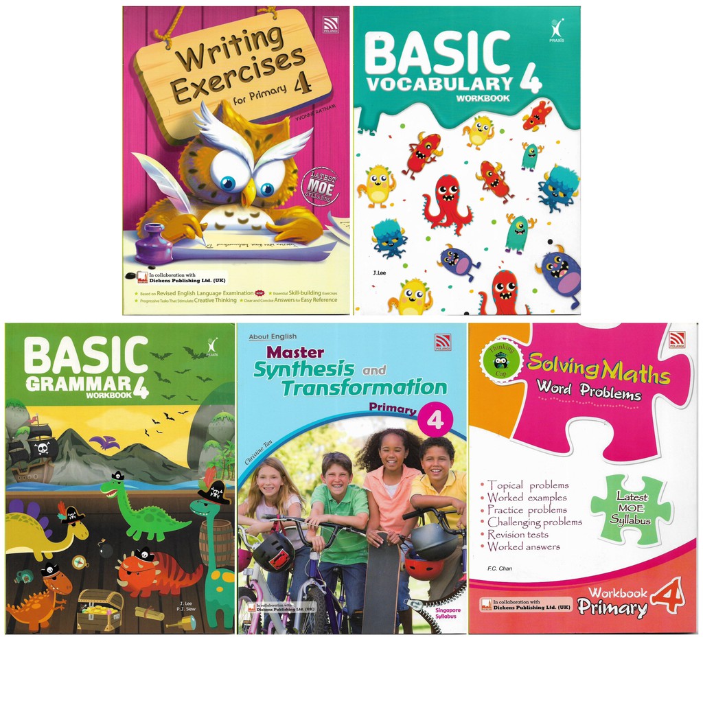 Primary 4 Moe Syllabus Writing Exercises Vocabulary Grammar Synthesis ...