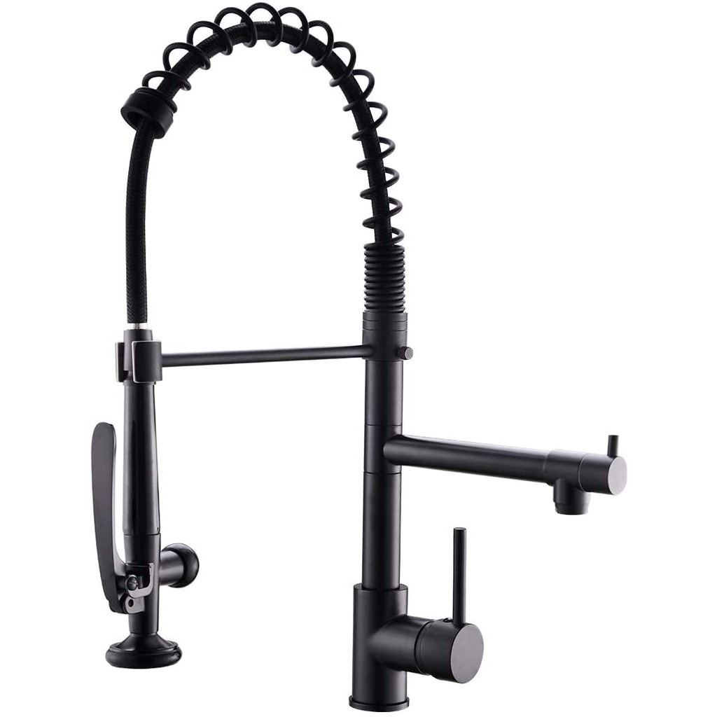 Heavy Duty Commercial Style Kitchen Sink Faucet, Single Handle Pre ...