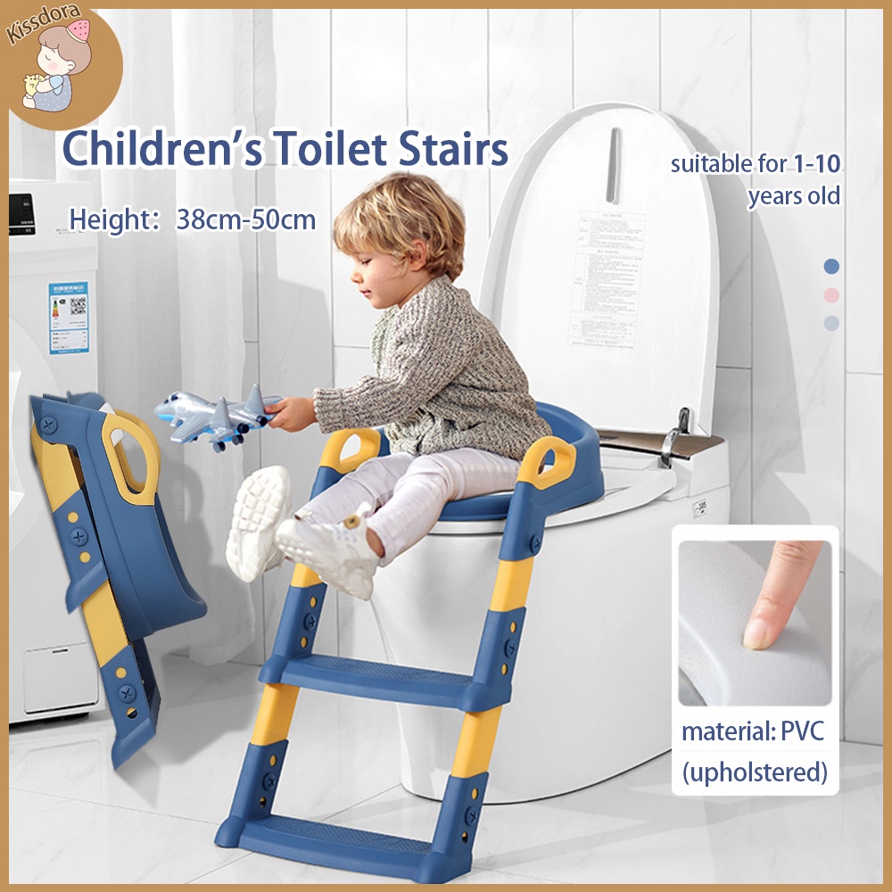 Kissdora Foldable potty trainer With Ladder toilet training potty for ...