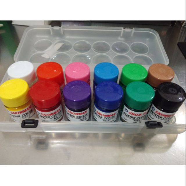 Poster paint color assorted set 12s with box | Shopee Philippines