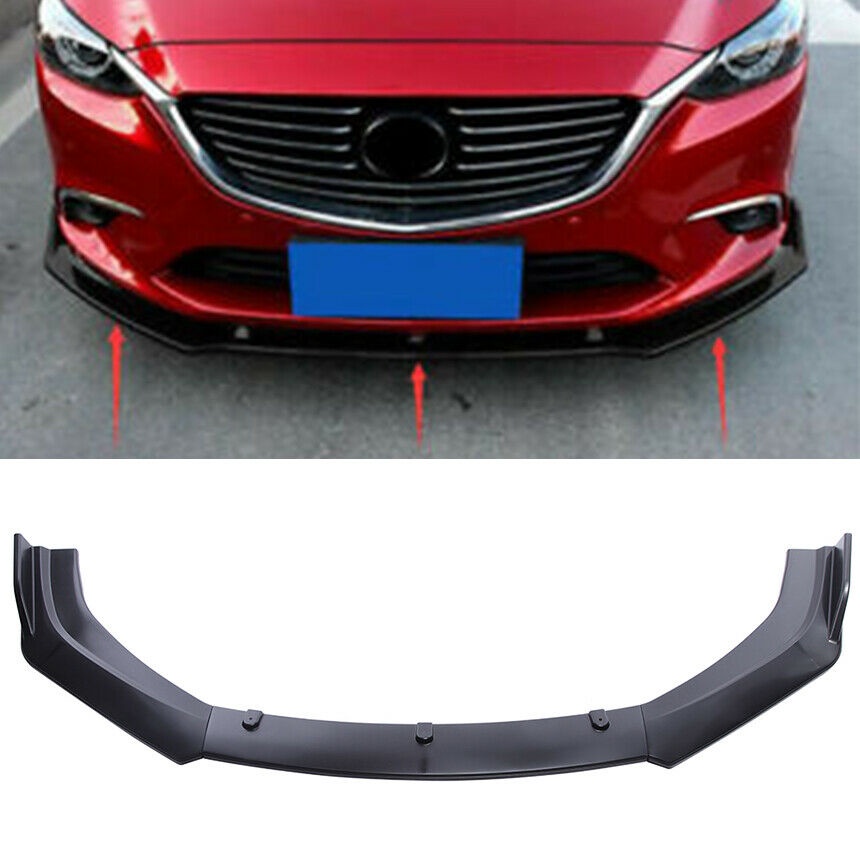 LANTOP Car Front Bumper Lip Spoiler Splitters For Mazda 2 3 5 6 CX-3 CX-4 CX-5 Bumper Spoiler ...