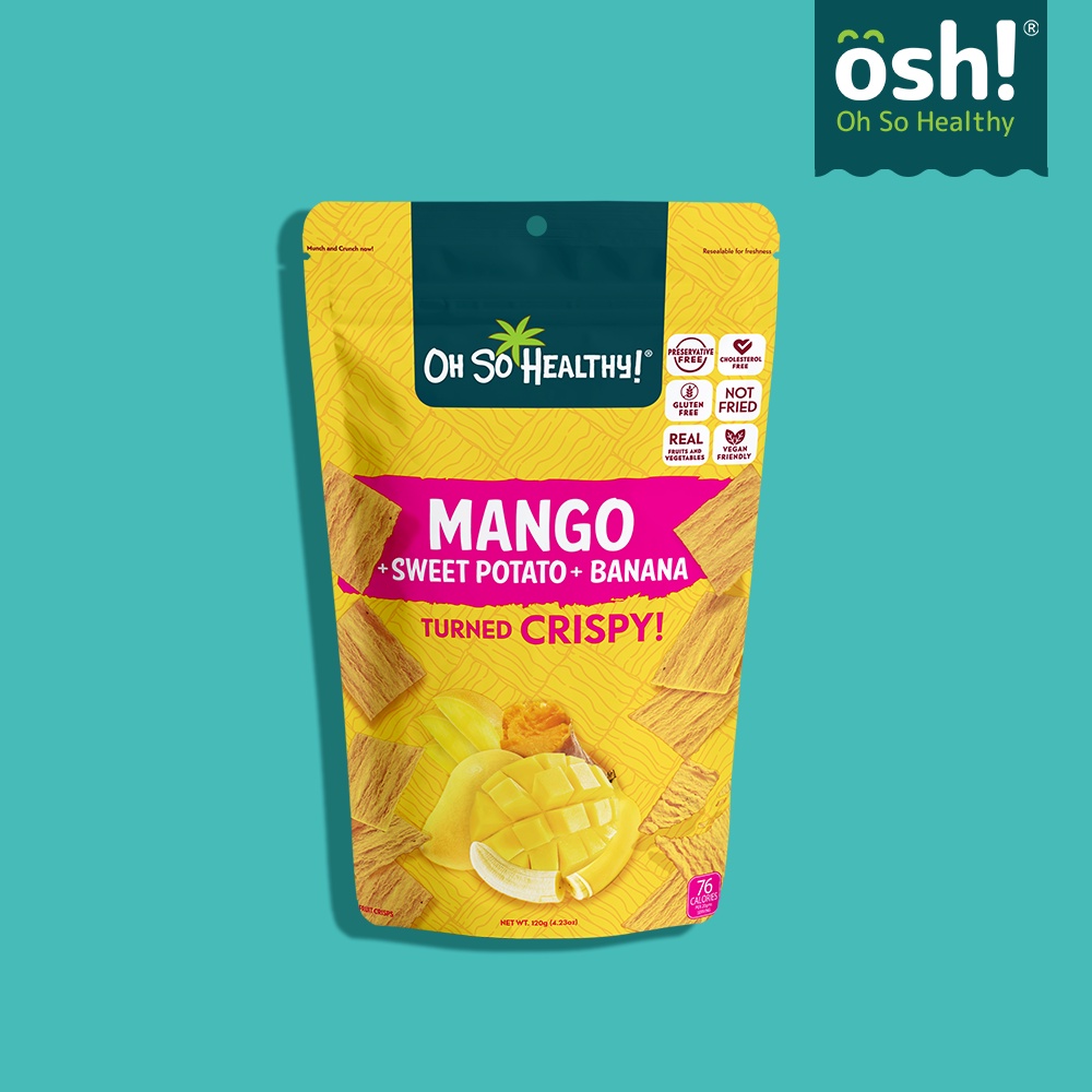 OSH! Mango Sweet Potato Banana Fruit Crisps 120g | Shopee Philippines