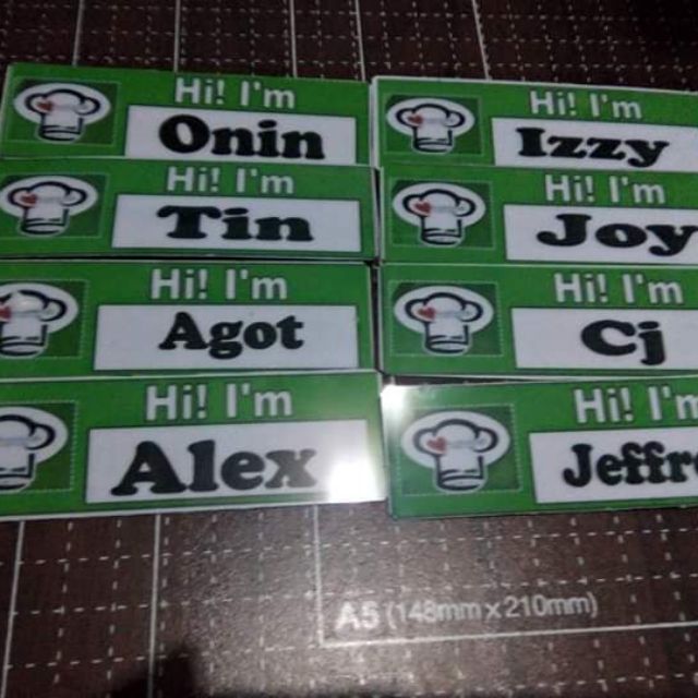 acrylic name plate, ojt nameplate, school nameplate, company nameplate ...