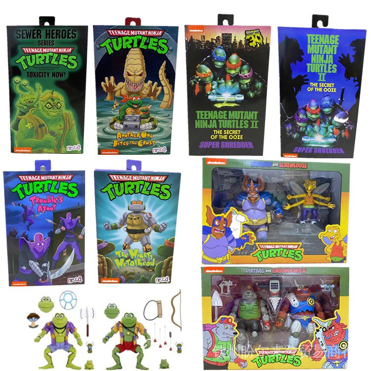 Genuine NECA Ninja Turtle Series Slade Bull Head And Pig Noodles ...