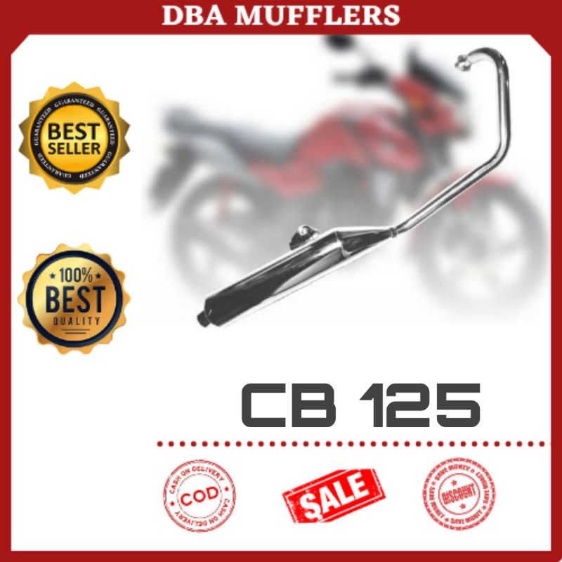 CB 125 - STOCK - Honda - Stainless - Plug and play - Muffler - Double ...
