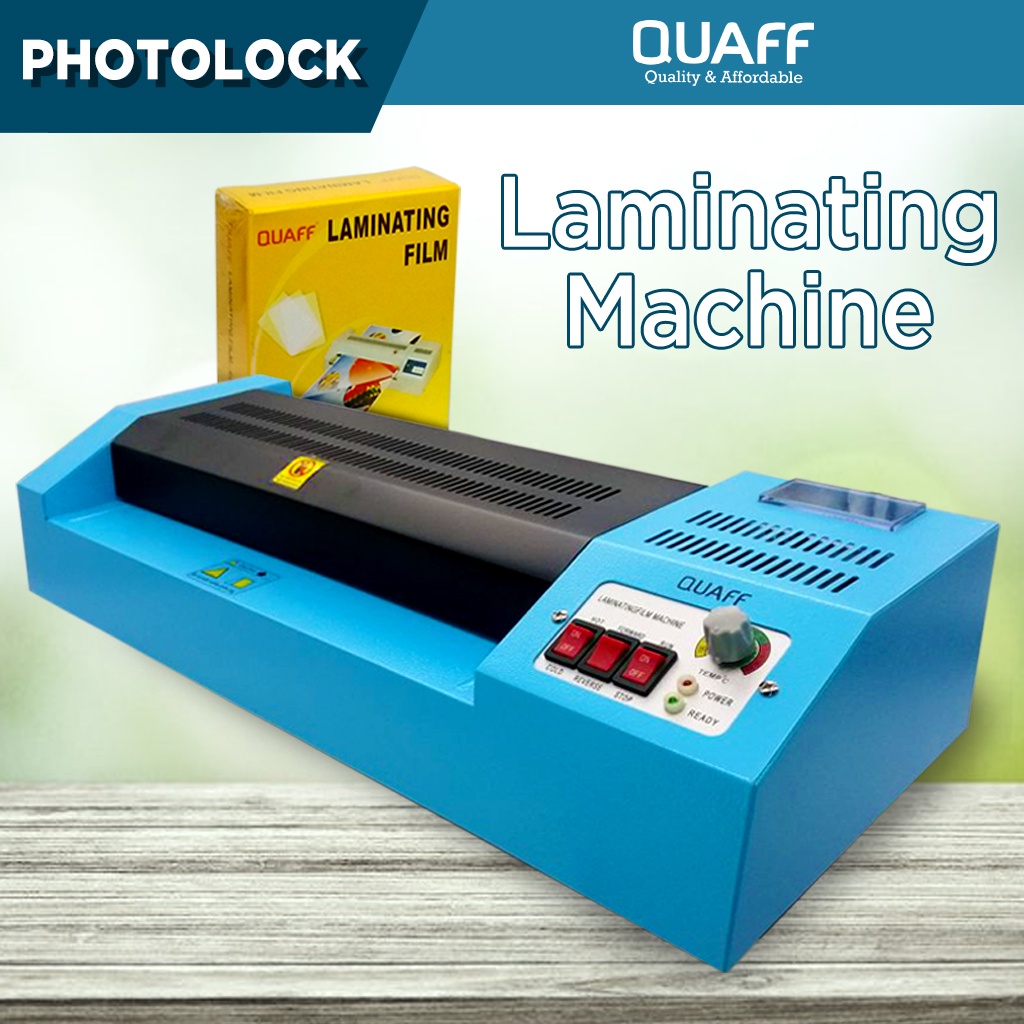 (Promo Package) A4/A3 QUAFF Laminator + Paper Cutter A4 Wood + A4 ...