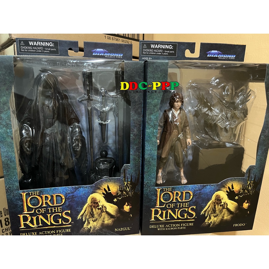 DIAMOND SELECT FRODO BAGGINS & NAZGUL THE LORD OF THE RINGS LOTR(SET OF ...
