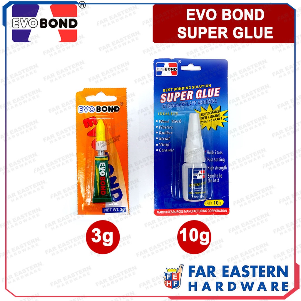 EVO BOND Super Glue EVOBOND SuperGlue 3g/10g | Shopee Philippines