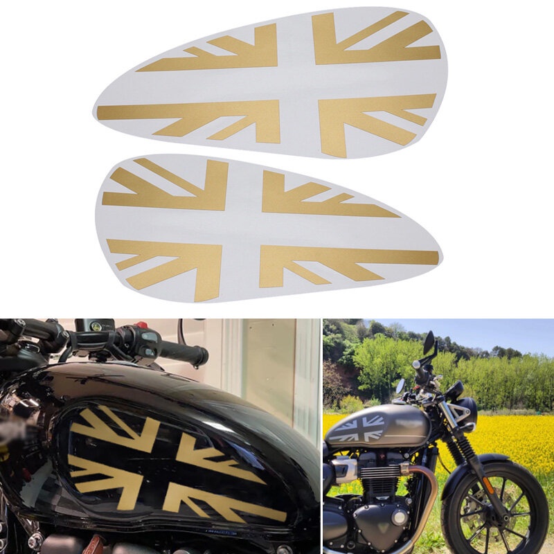 Motorcycle Fuel Tank Side Sticker Reflective Label Accessories Decals ...