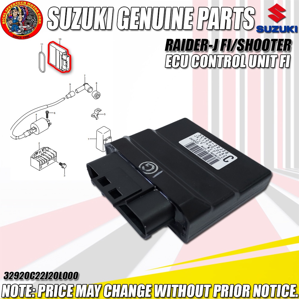 RAIDER J 115 FI/SHOOTER FI ECU (ENGINE CONTROL UNIT) FI (SGP) (GENUINE ...
