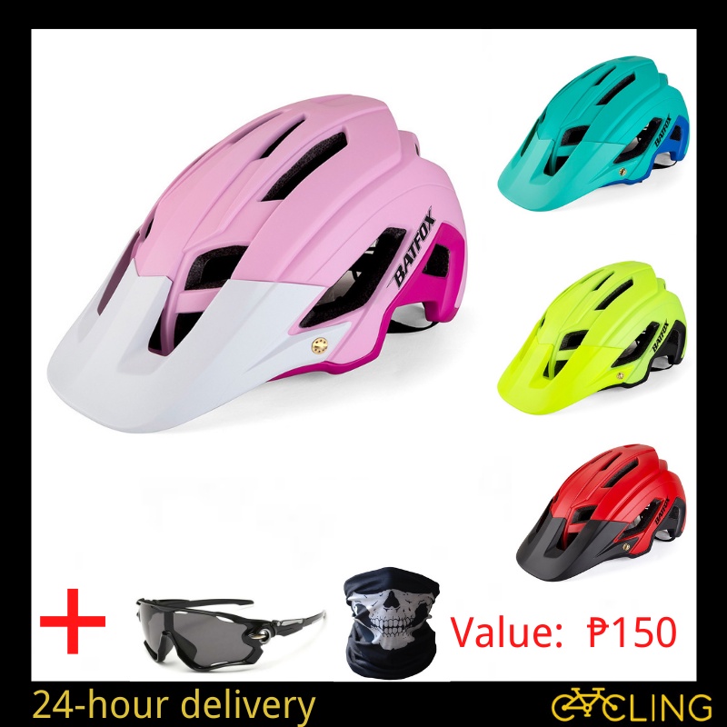 BATFOX Bicycle Helmet women men Adult helmet fox mtb Intergrally-molded ...