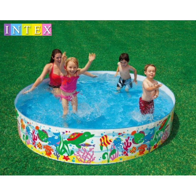 INTEX Plastic Swimming Snapset Pool Kolam Mandi For Kids (5FT / 6FT ...