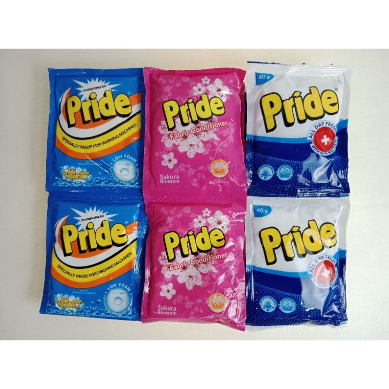 Pride Detergent Powder 6 x 40g | Shopee Philippines