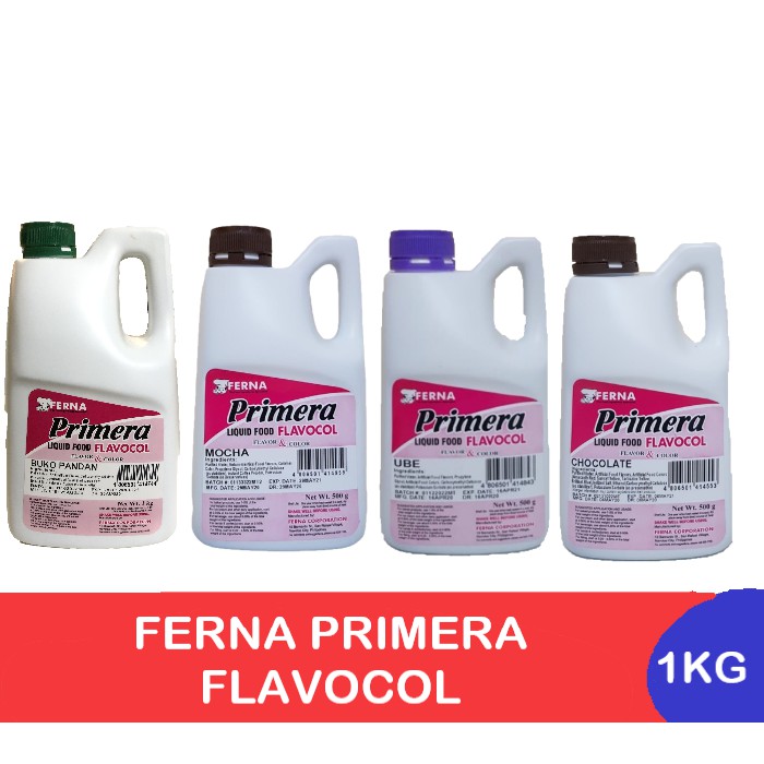 Ferna Primera Flavocol Food Flavor and Color 1kg [UBE, CHOCOLATE, BUKO ...