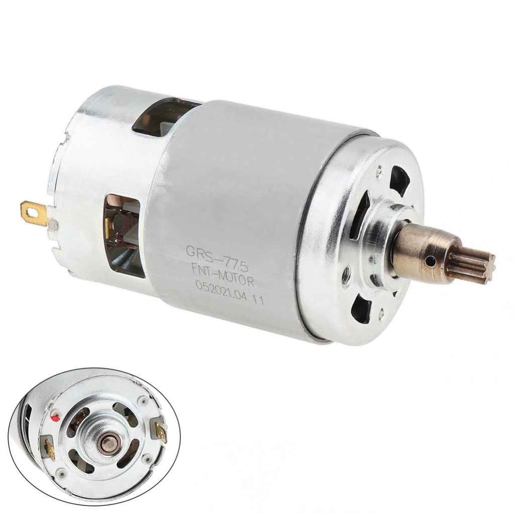 7 Teeth RS775 DC Motor 21V 15000RPM High Speed Large Torque Micro Motor ...